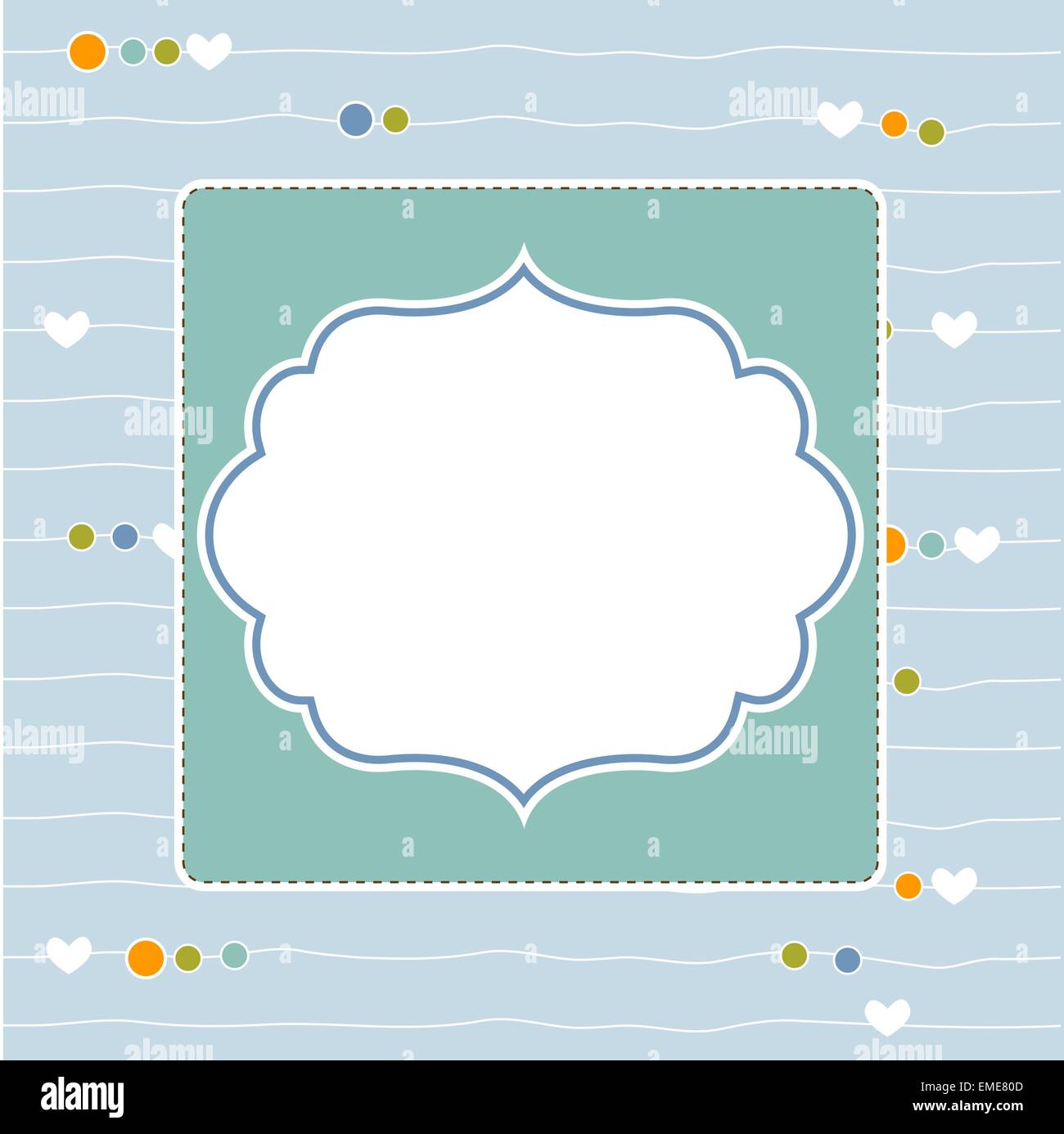 Cool template frame design for greeting card Stock Vector Image & Art ...