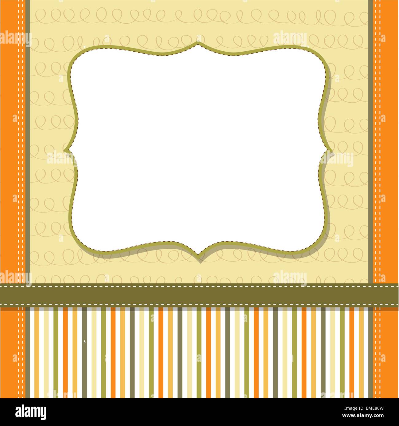 Cool template frame design for greeting card Stock Vector Image & Art ...