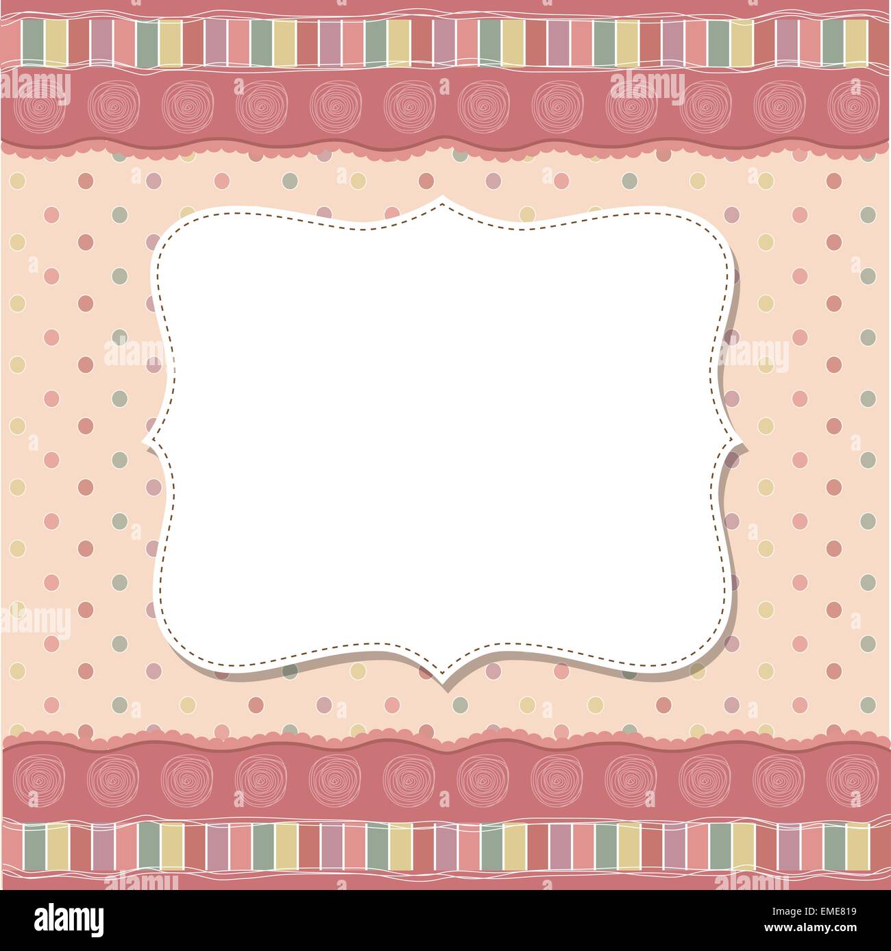 Cool template frame design for greeting card Stock Vector Image & Art ...