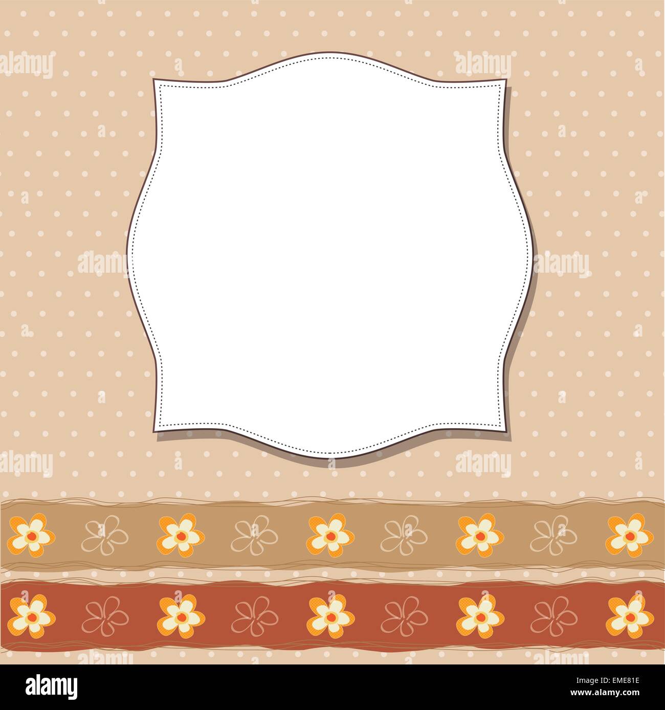 Cool template frame design for greeting card Stock Vector Image & Art ...