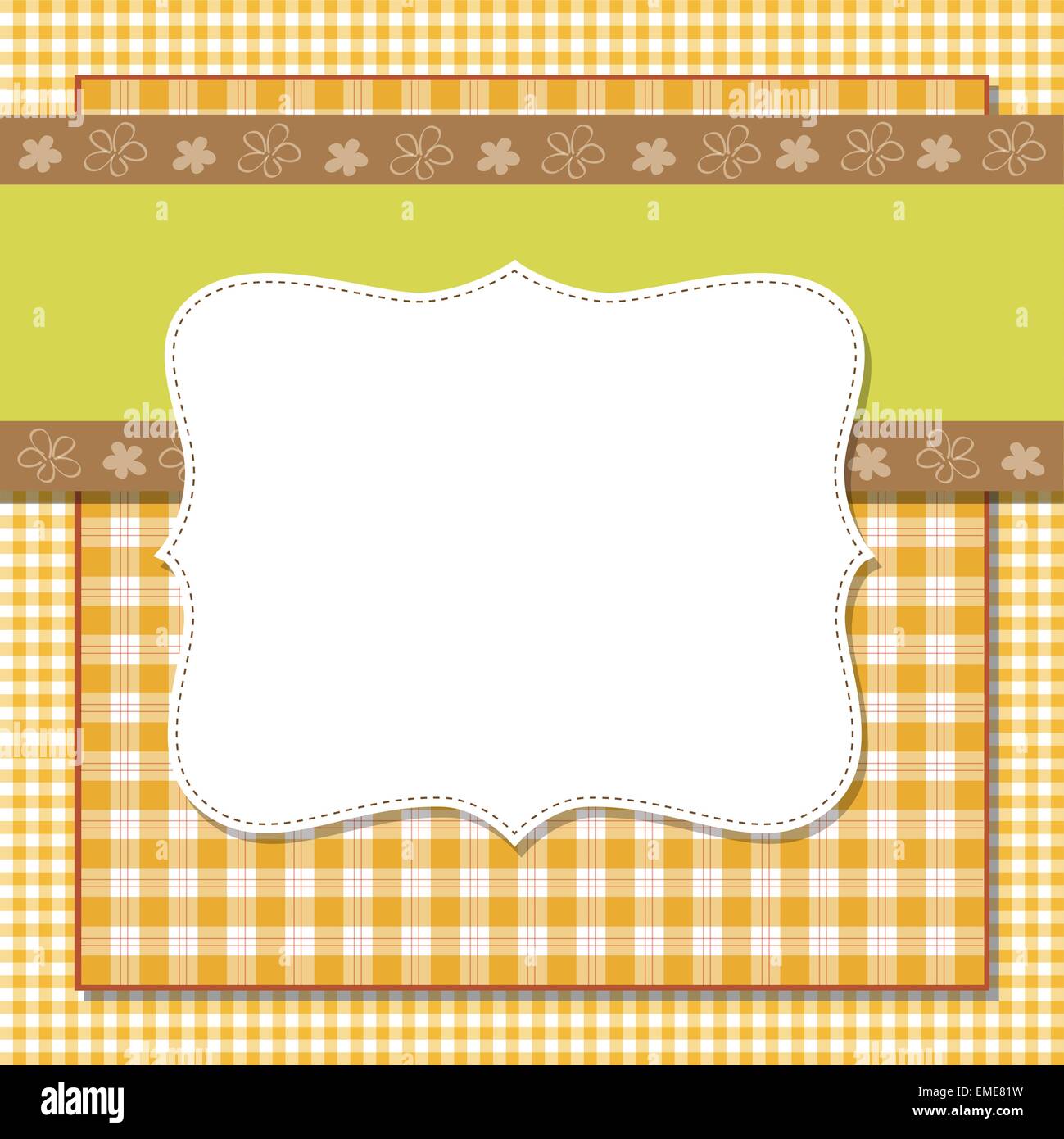 Cool template frame design for greeting card Stock Vector Image & Art ...