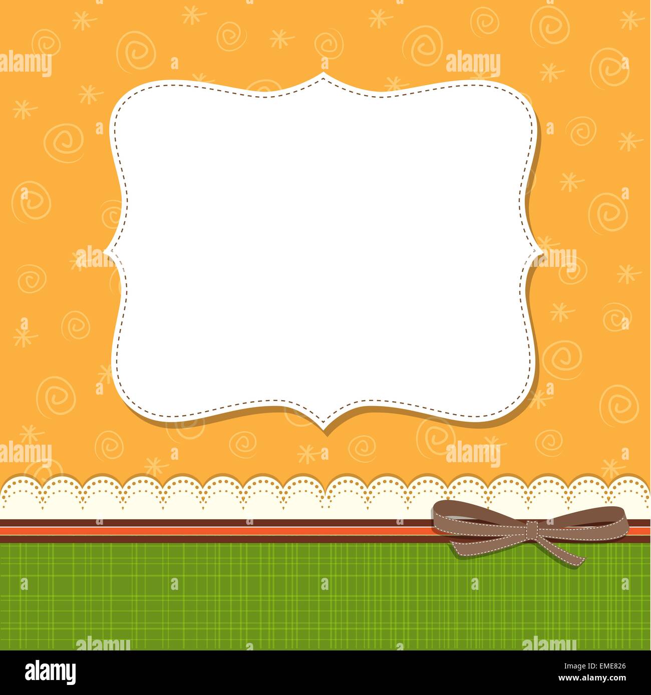 Cool template frame design for greeting card Stock Vector Image & Art ...