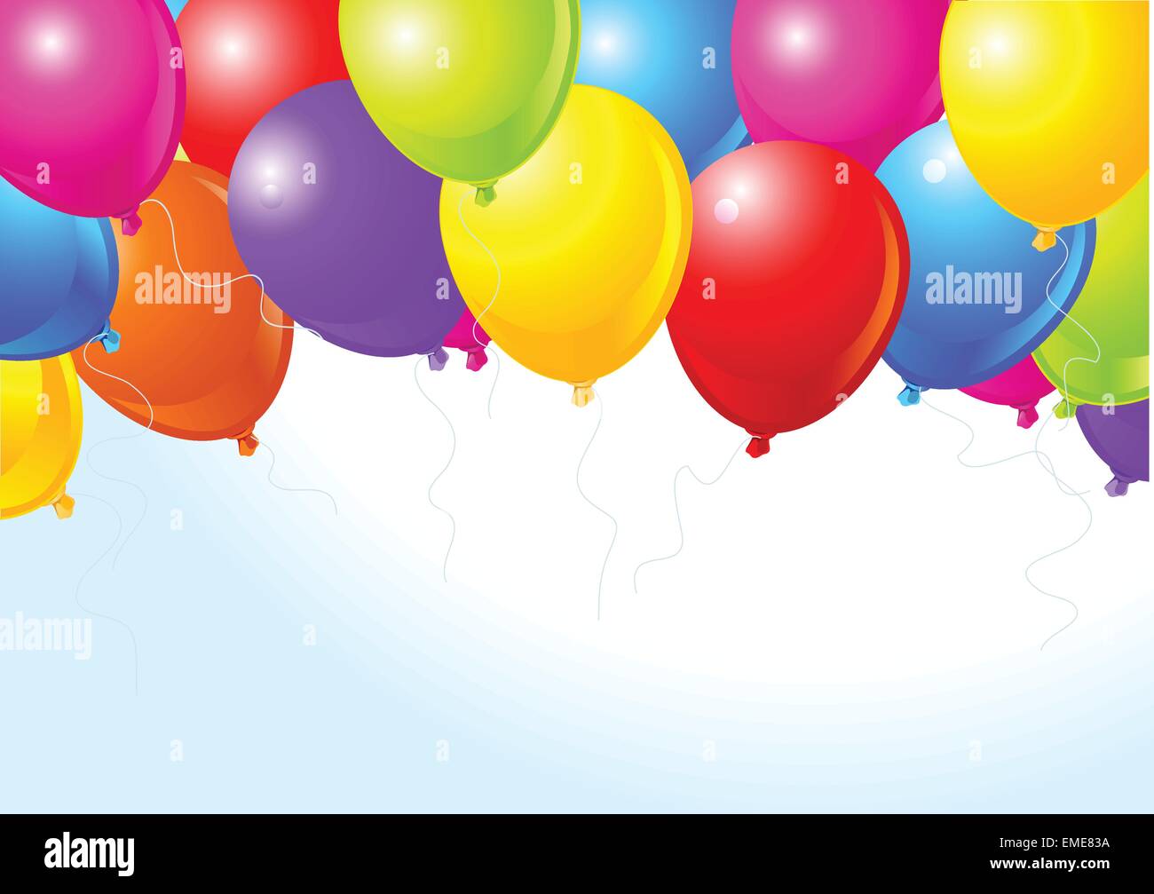 Pink purple balloon party Stock Vector Images - Alamy