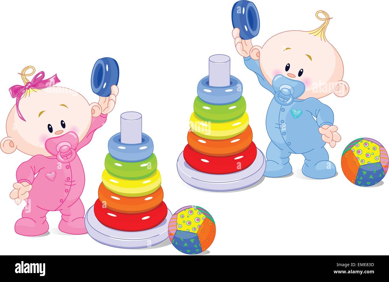 Children circle game Stock Vector Images - Alamy