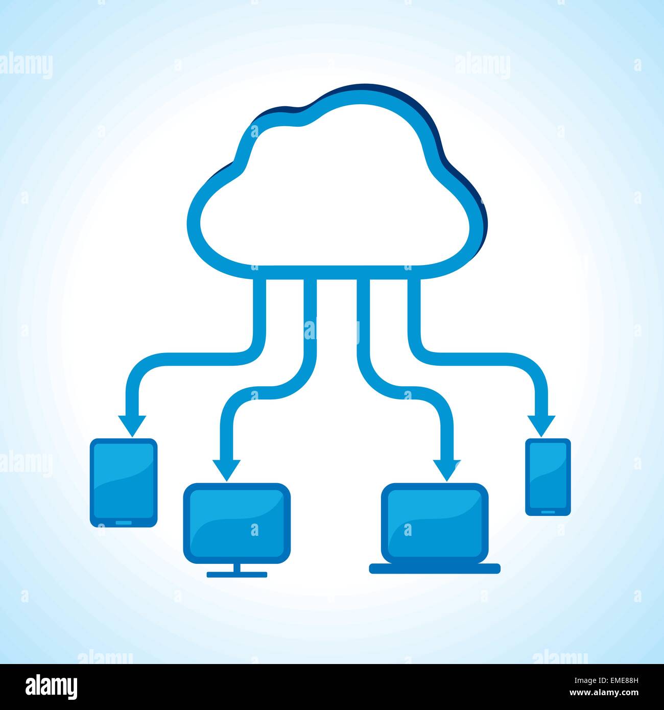 Cloud Computing Concept Stock Vector Stock Vector Image And Art Alamy