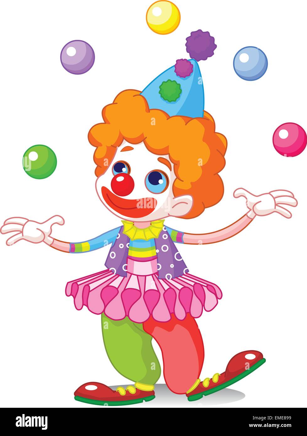 Performer juggling Stock Vector Images - Alamy