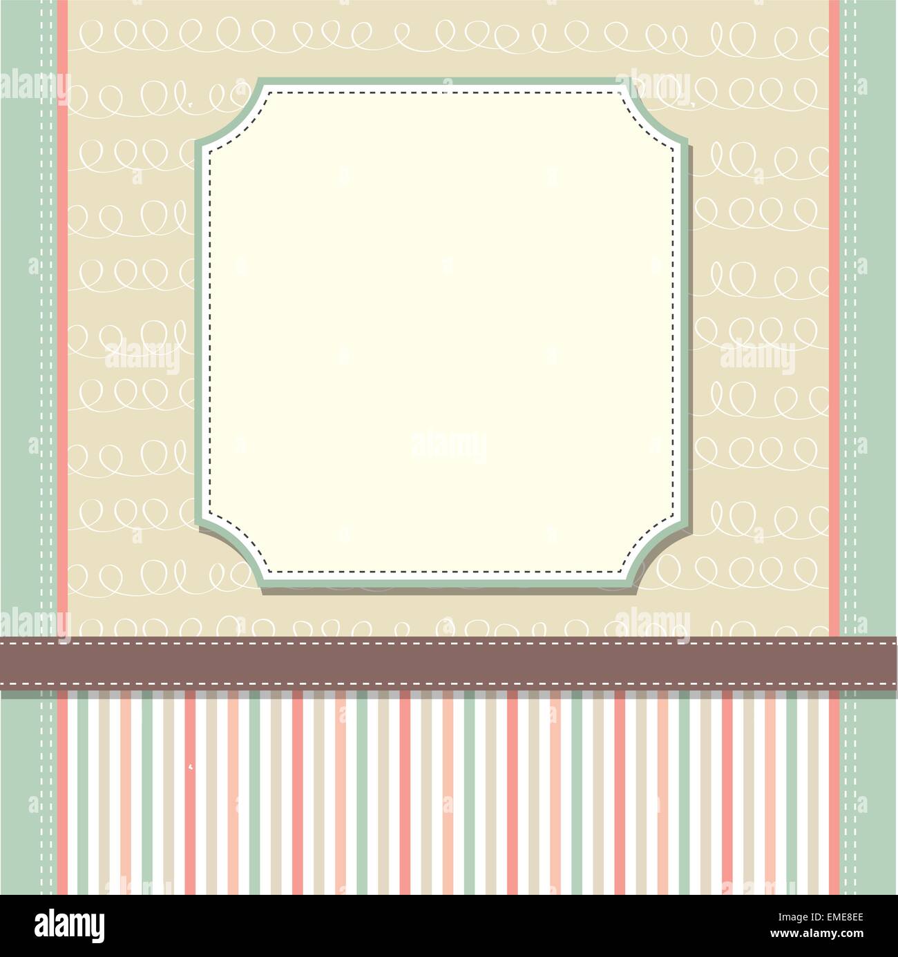 Cool template frame design for greeting card Stock Vector Image & Art ...