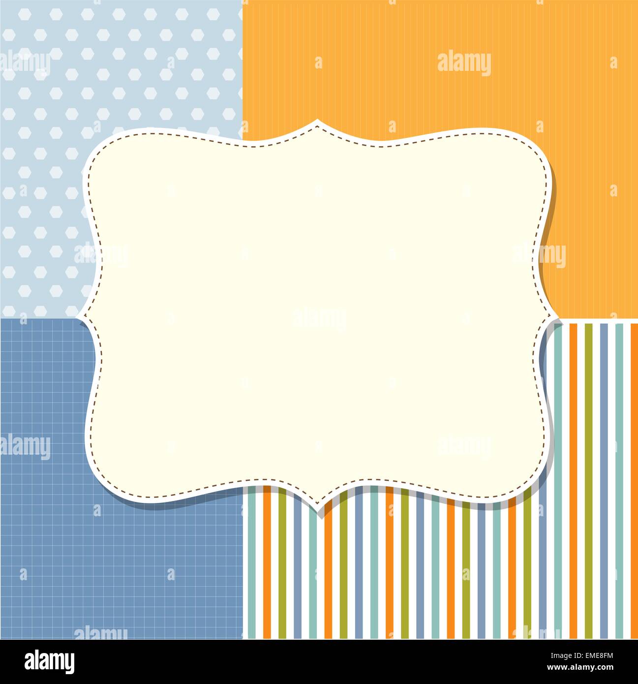 Cool template frame design for greeting card Stock Vector Image & Art ...