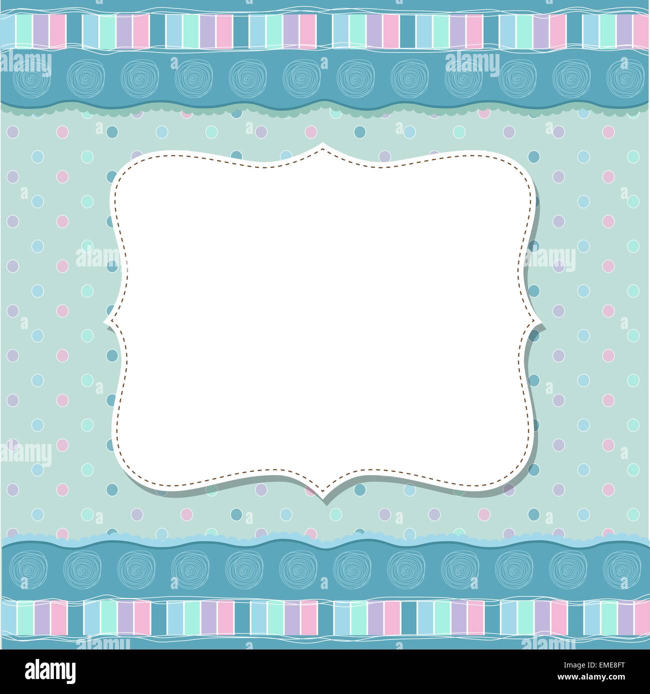 Cool template frame design for greeting card Stock Vector Image & Art ...