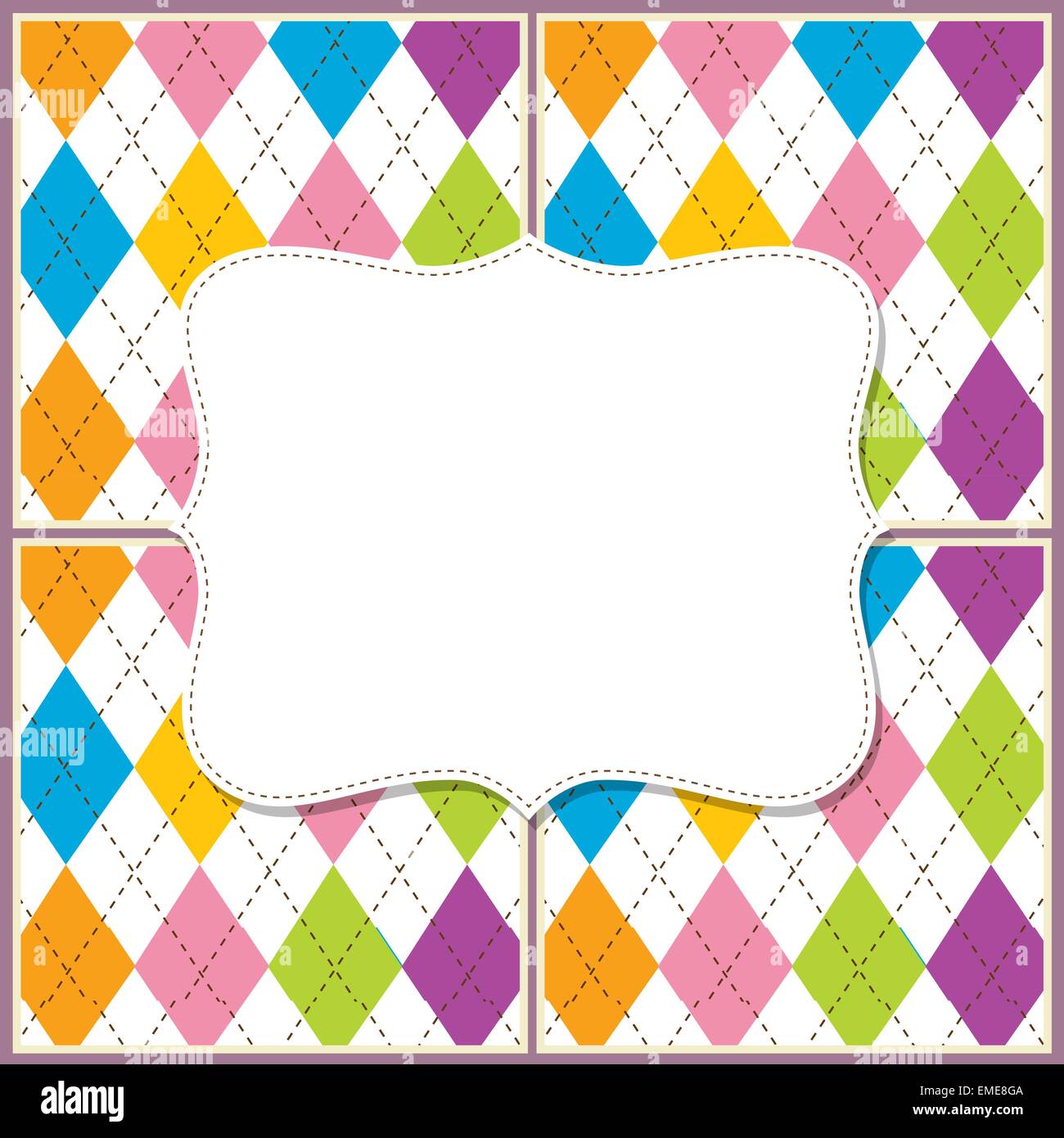 Cool template frame design for greeting card Stock Vector Image & Art ...