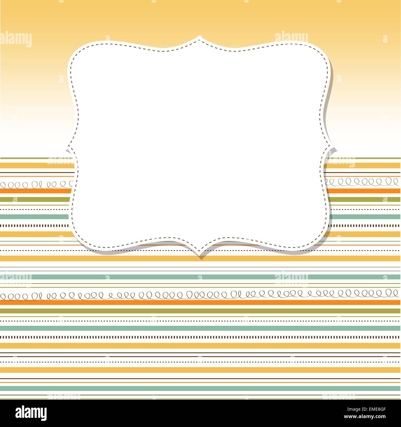 Cool template frame design for greeting card Stock Vector Image & Art ...