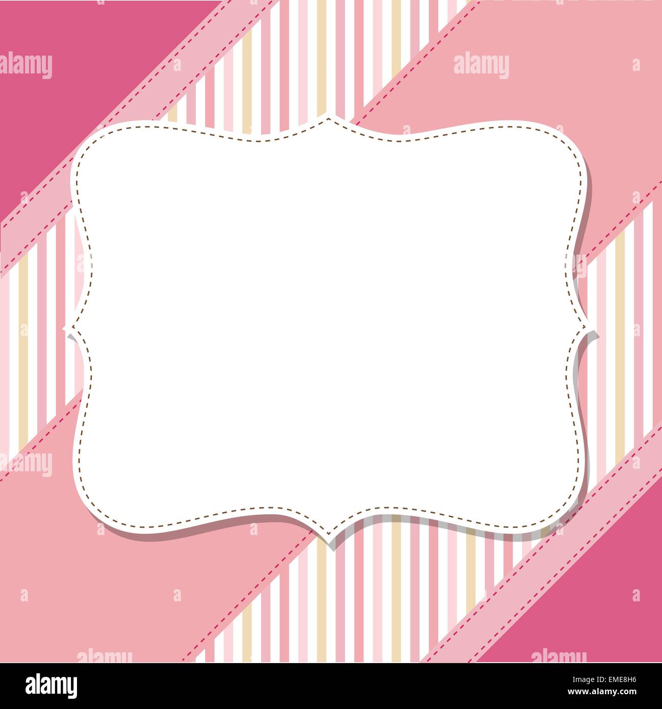 Cool template frame design for greeting card Stock Vector Image & Art ...