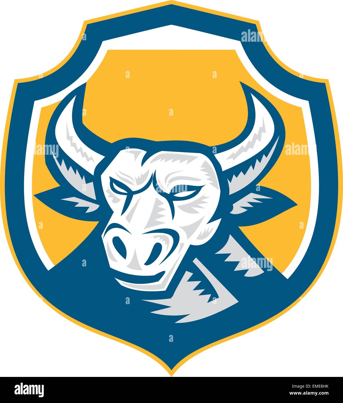 Illustration raging angry bull Stock Vector Images - Alamy