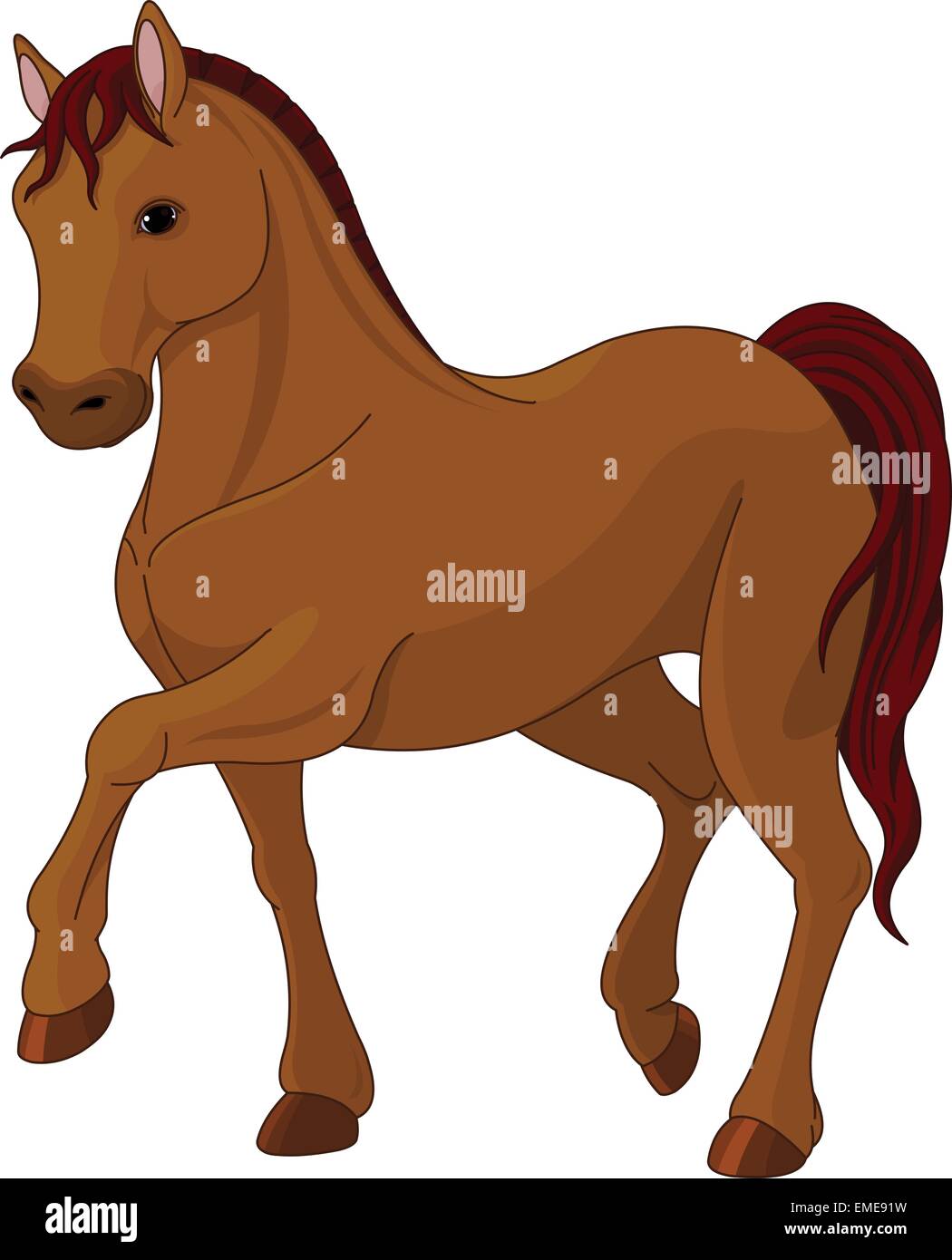 Chestnut wild Stock Vector Images - Alamy