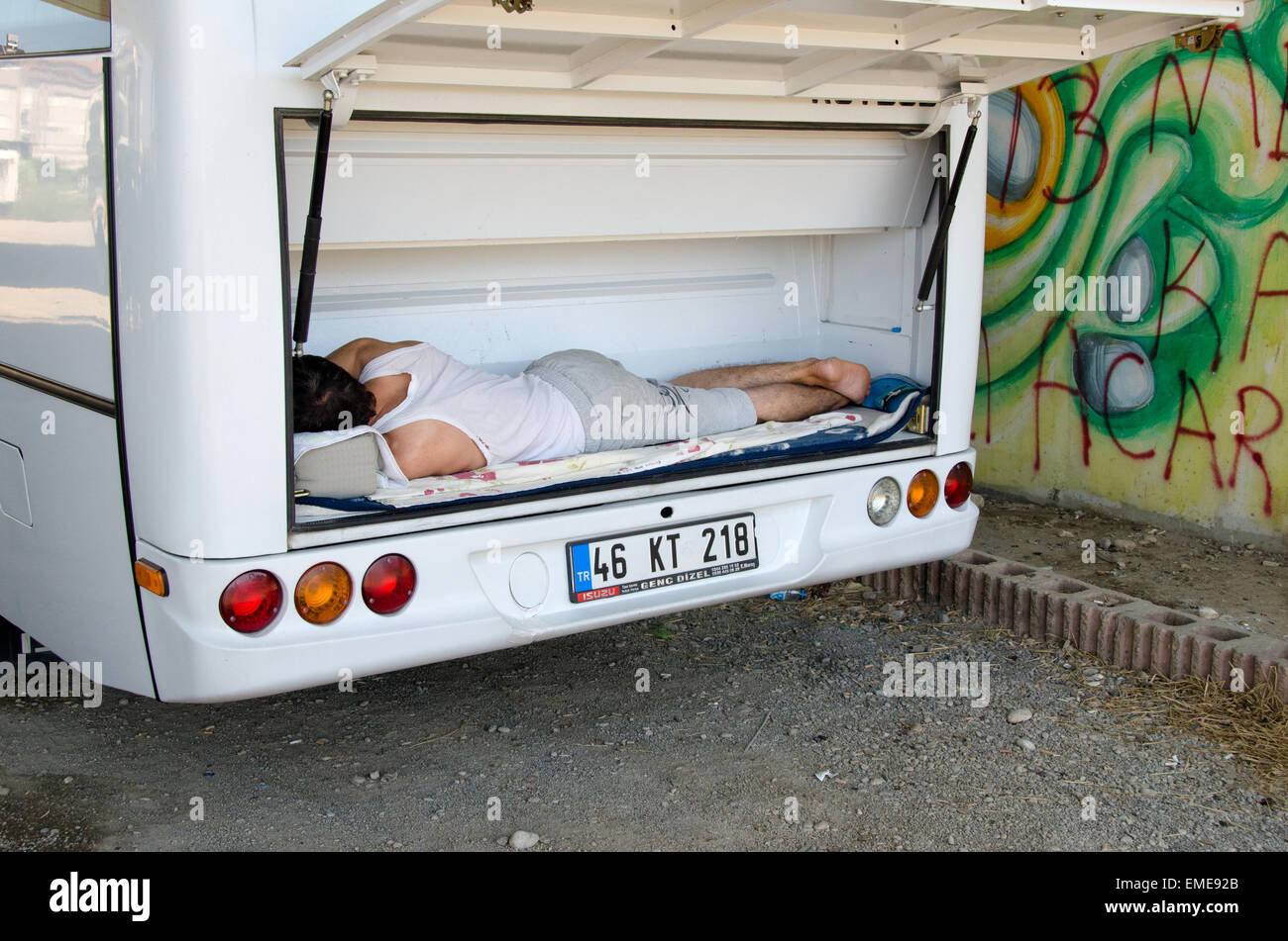 Tired bus driver hi-res stock photography and images - Alamy