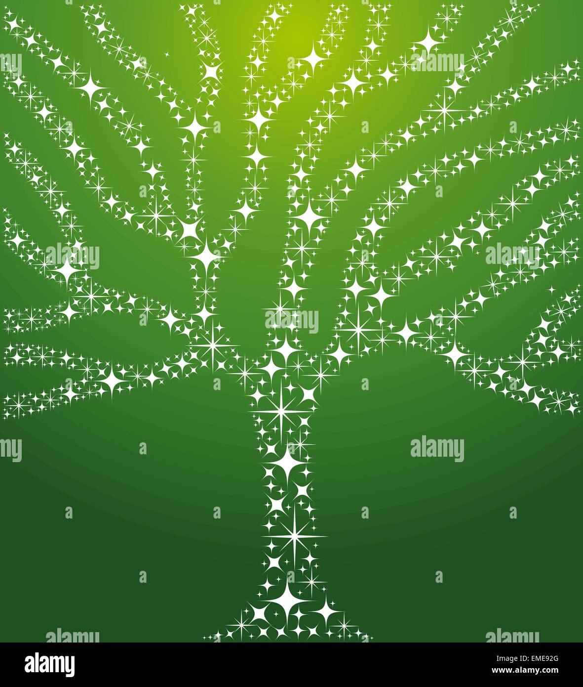 Abstract stars tree illustration Stock Vector Image & Art - Alamy