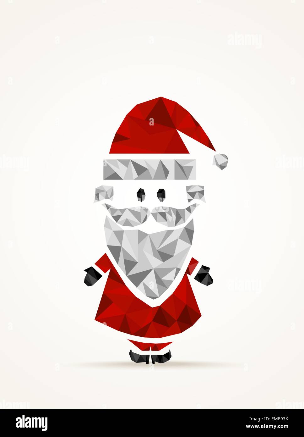 Geometric contemporary santa claus Stock Vector Images - Alamy
