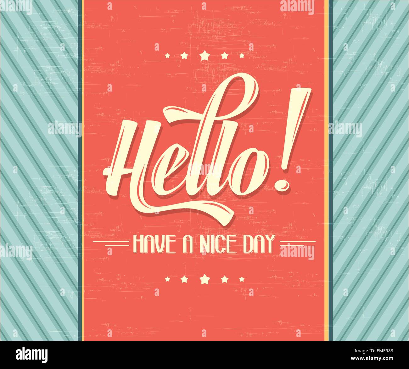 Calligraphic Writing "Hello Stock Vector Image & Art - Alamy