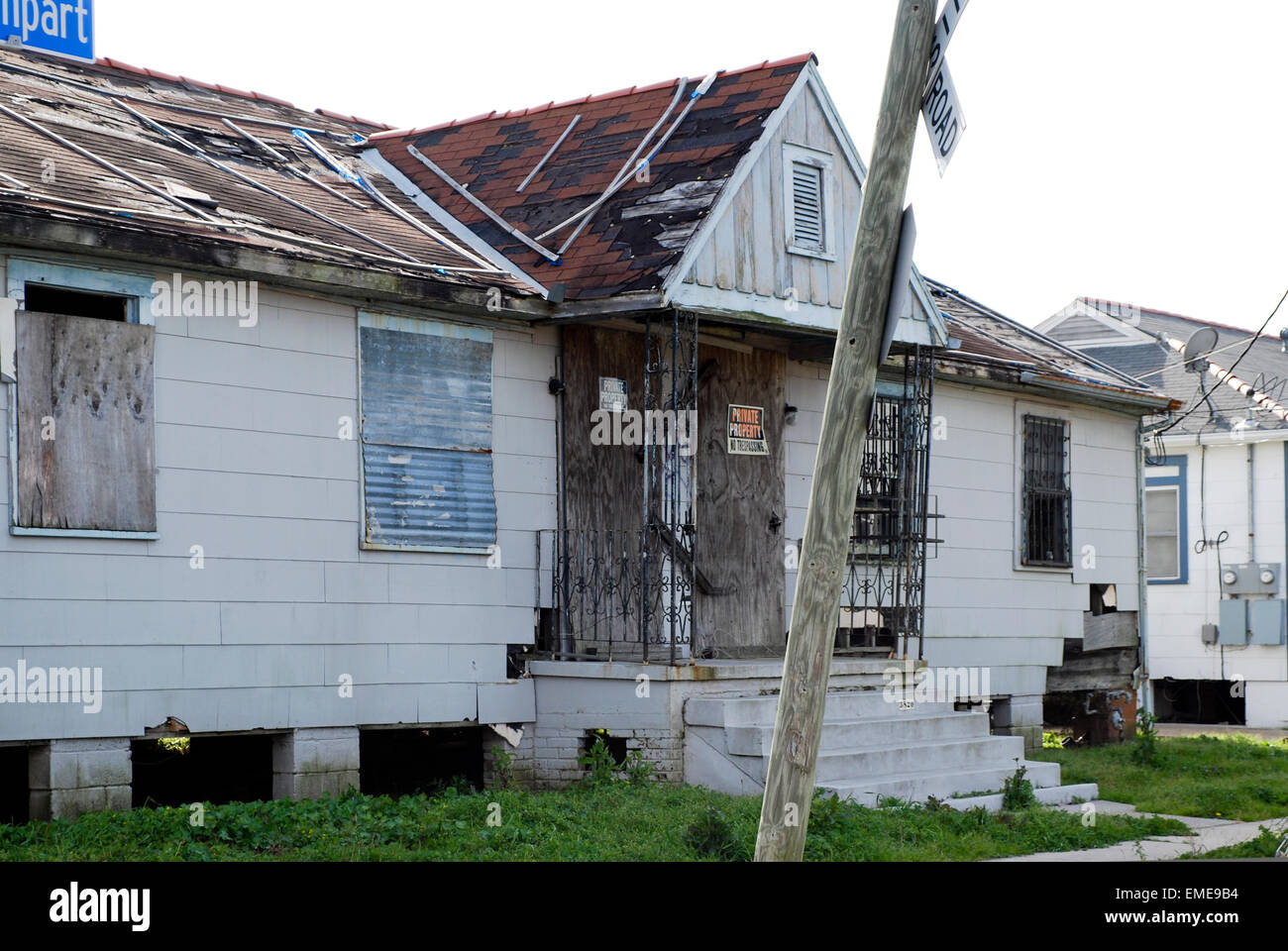 Houses in the Lower Ninth Ward of New Orleans 5 years after Hurricane ...