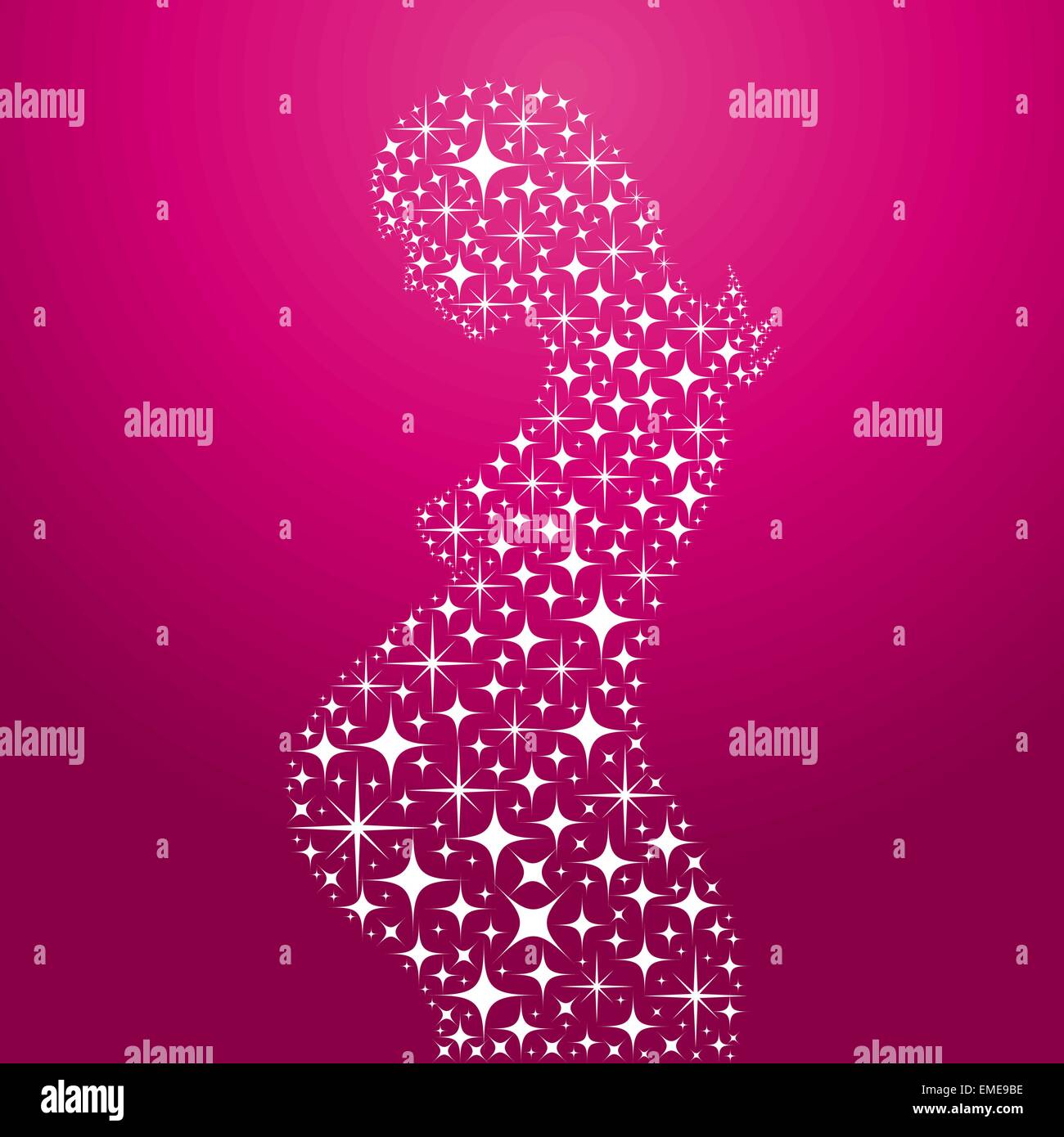 Pregnant universal mother woman illustration Stock Vector Image & Art ...