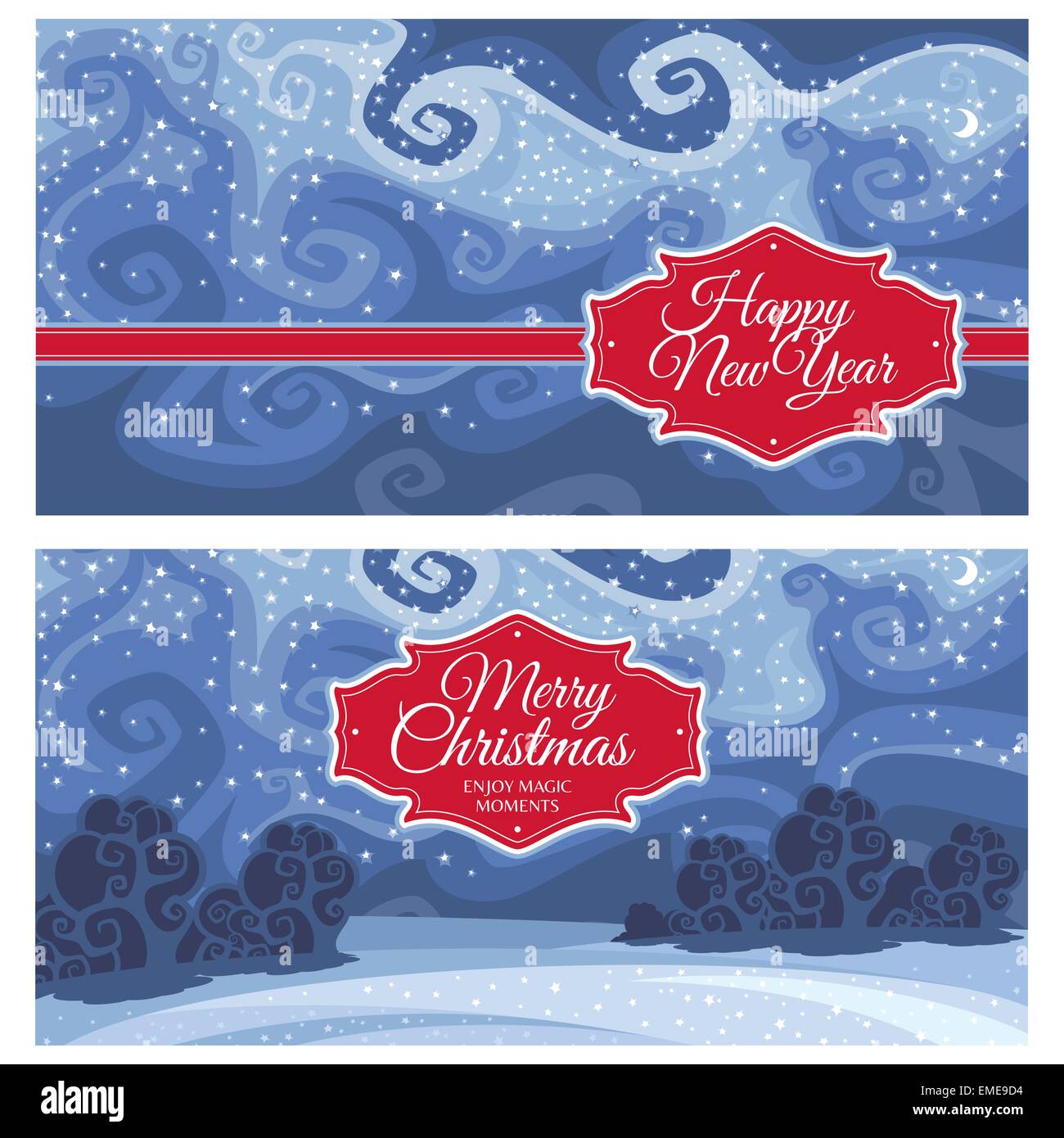Creative christmas calendar gift Stock Vector Images - Alamy