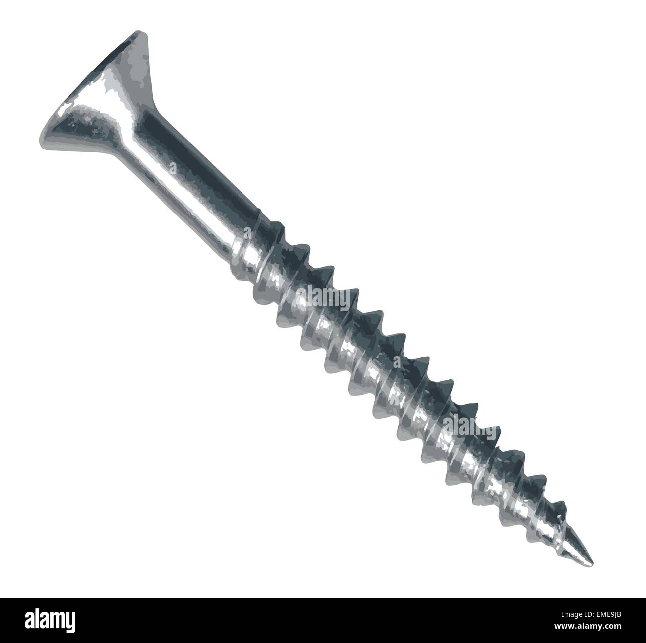 Silver screw drawing hi-res stock photography and images - Alamy