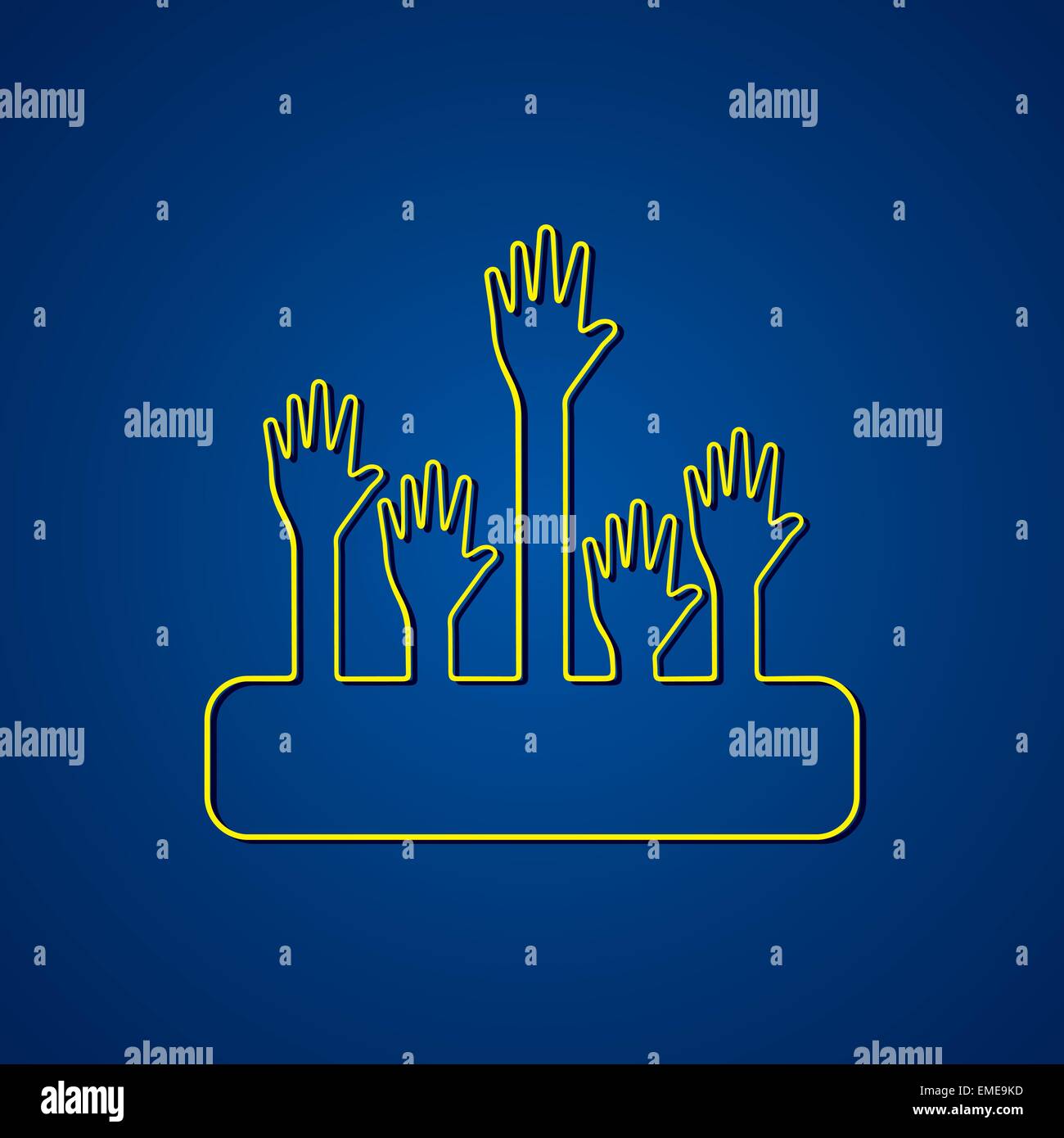 Helping hand design background stock vector Stock Vector Image & Art ...