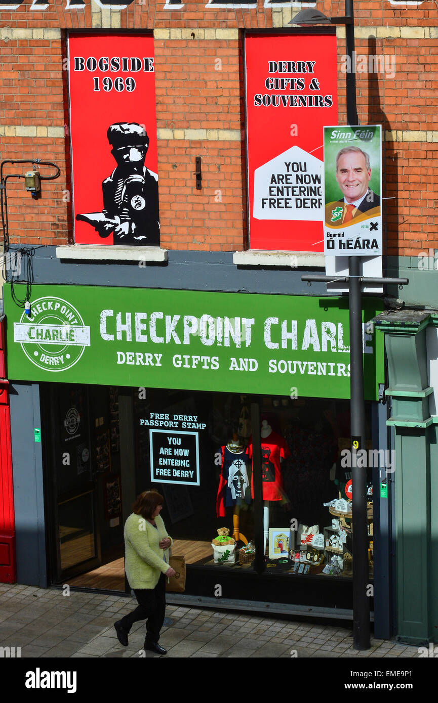 Checkpoint Charlie gift and souvenir shop in Londonderry (Derry ...