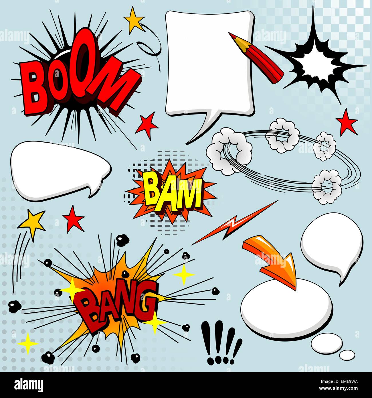 Comic bubble designs Stock Vector Images - Alamy