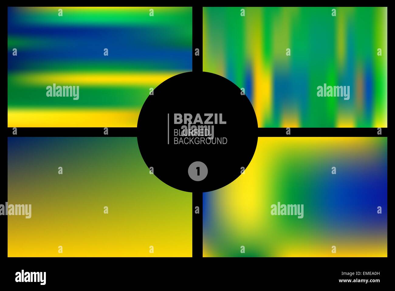Brazil colors blurred backgrounds set Stock Vector Image & Art - Alamy