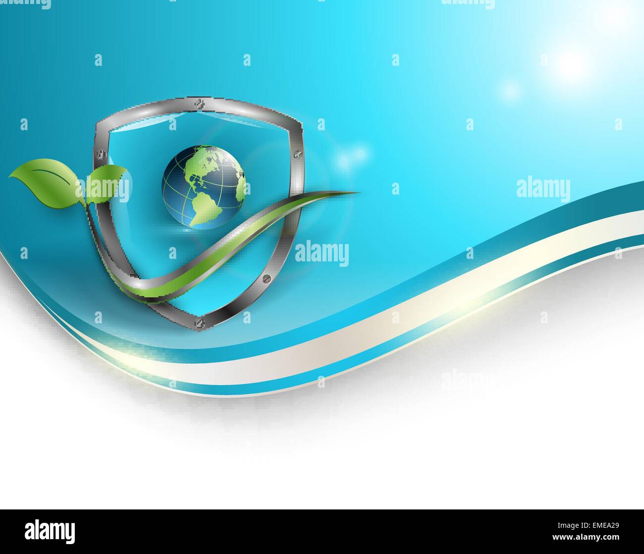 floral environmental vector frame with globe Stock Vector Image & Art ...