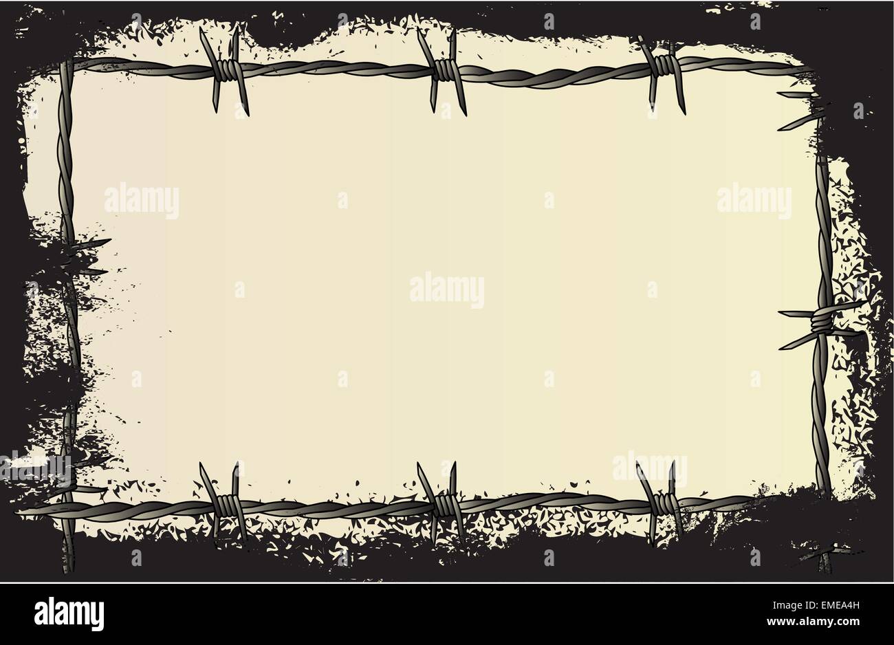 Razor barbed wire on Stock Vector Images - Alamy