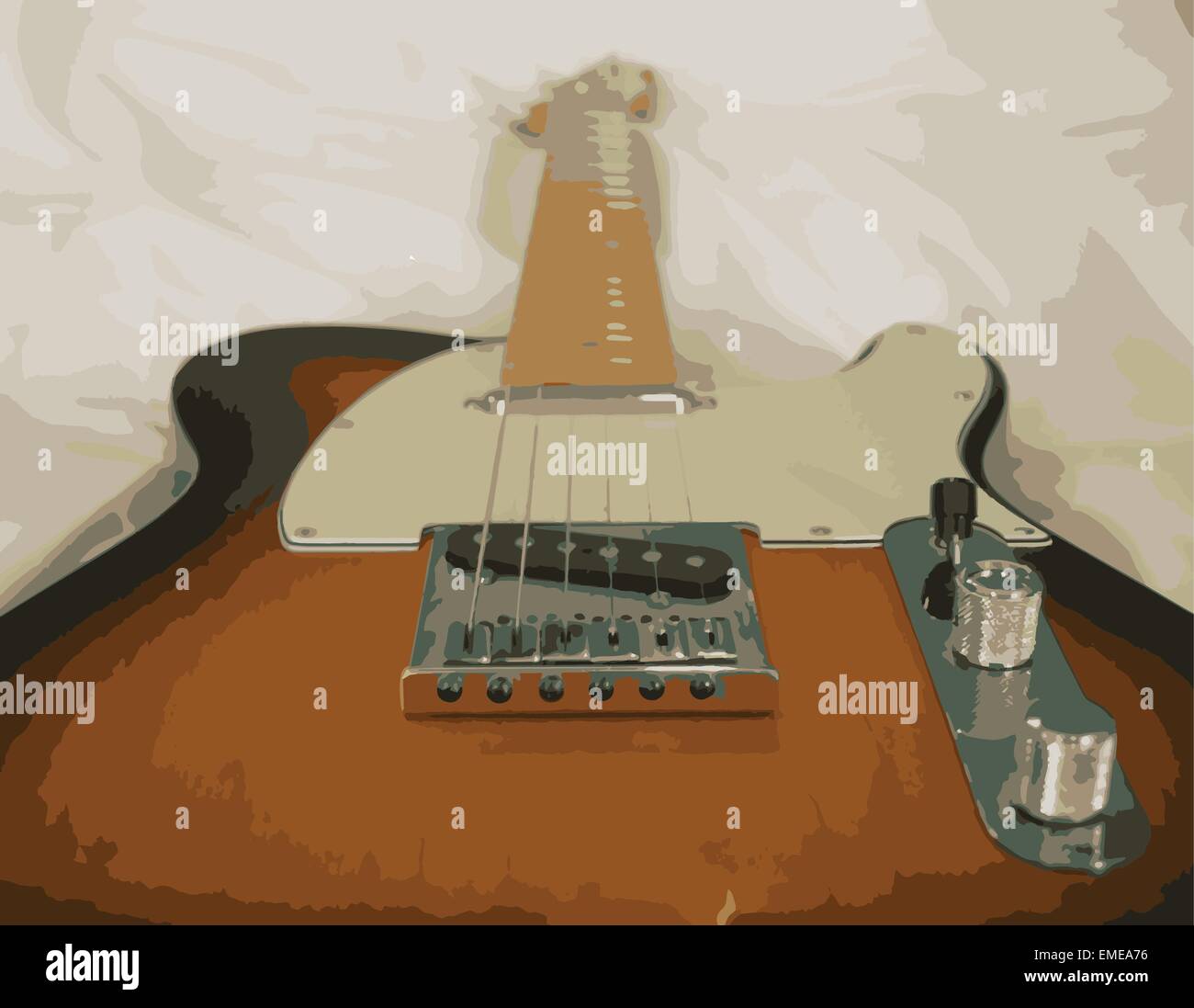 Fender telecaster neck Stock Vector Images - Alamy