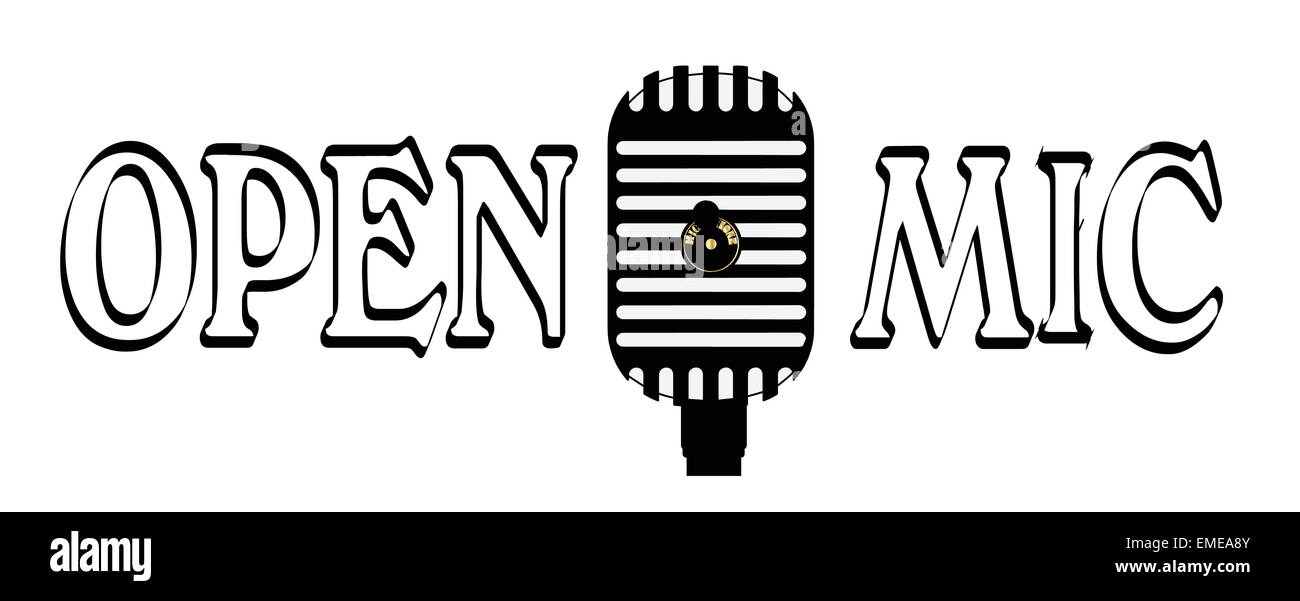 Up microphone vector Cut Out Stock Images & Pictures - Alamy