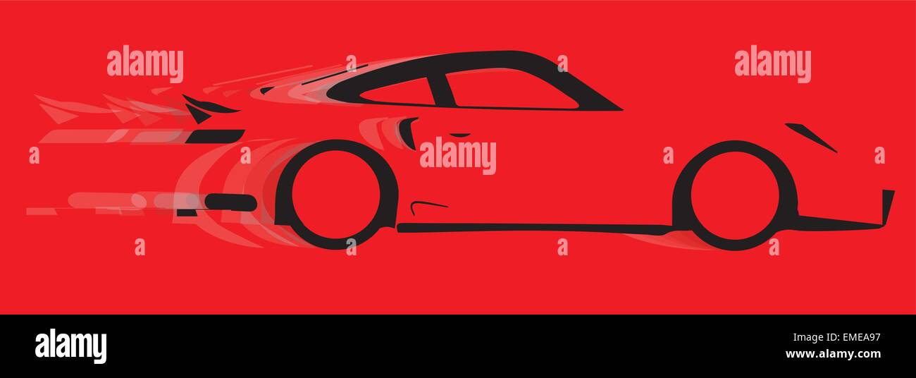 Red fast car Stock Vector Images - Alamy