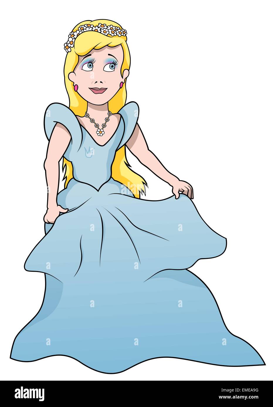 Princess hand drawn clipart hi-res stock photography and images - Alamy