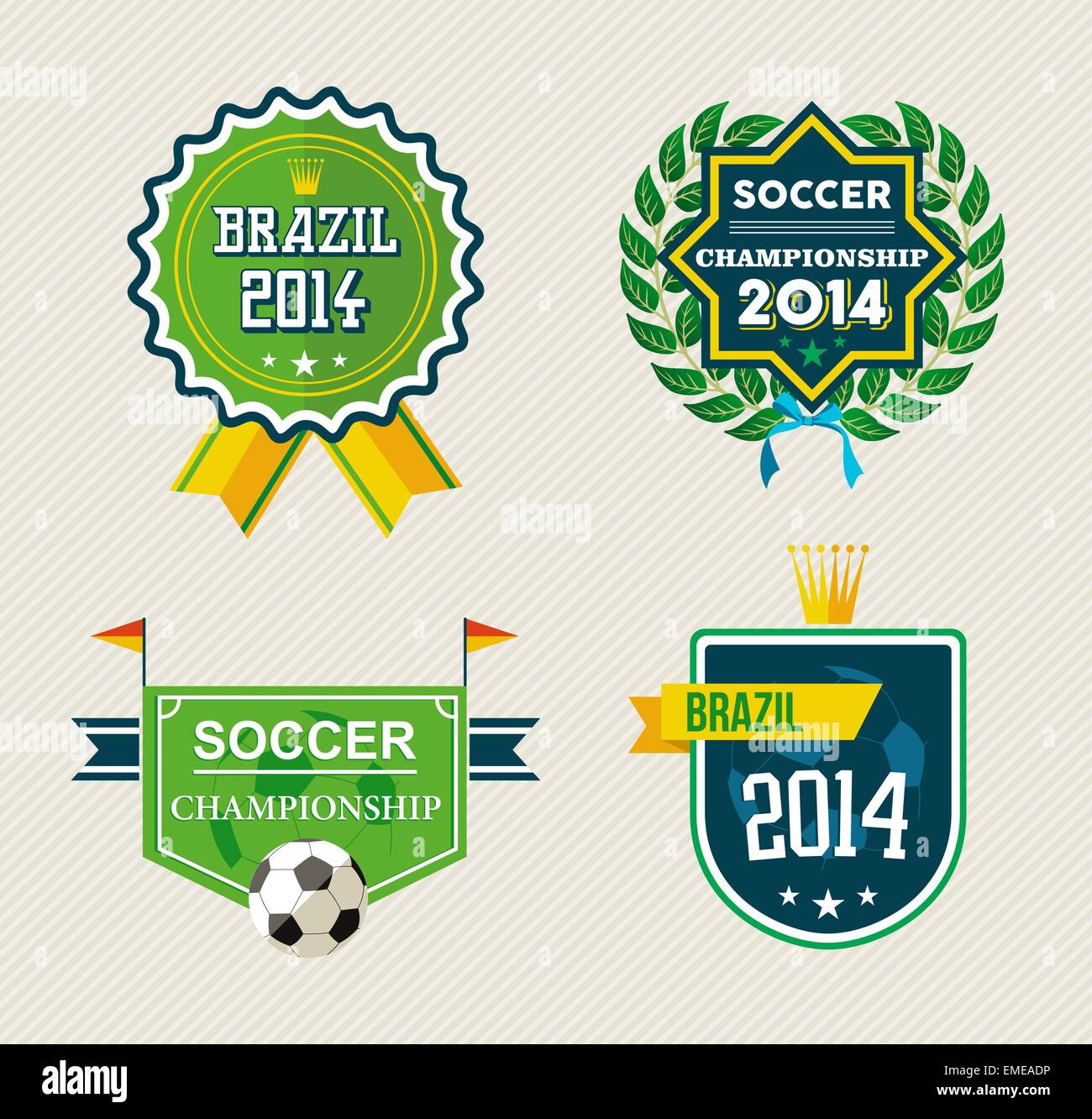 Brazil vintage label set Stock Vector Image & Art - Alamy