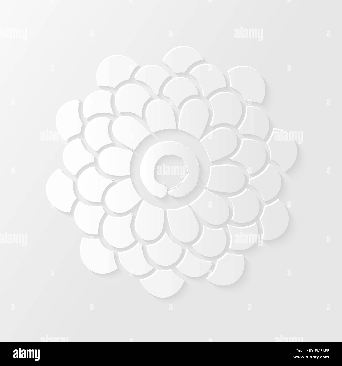 Mandala lotus flower Black and White Stock Photos & Images - Alamy