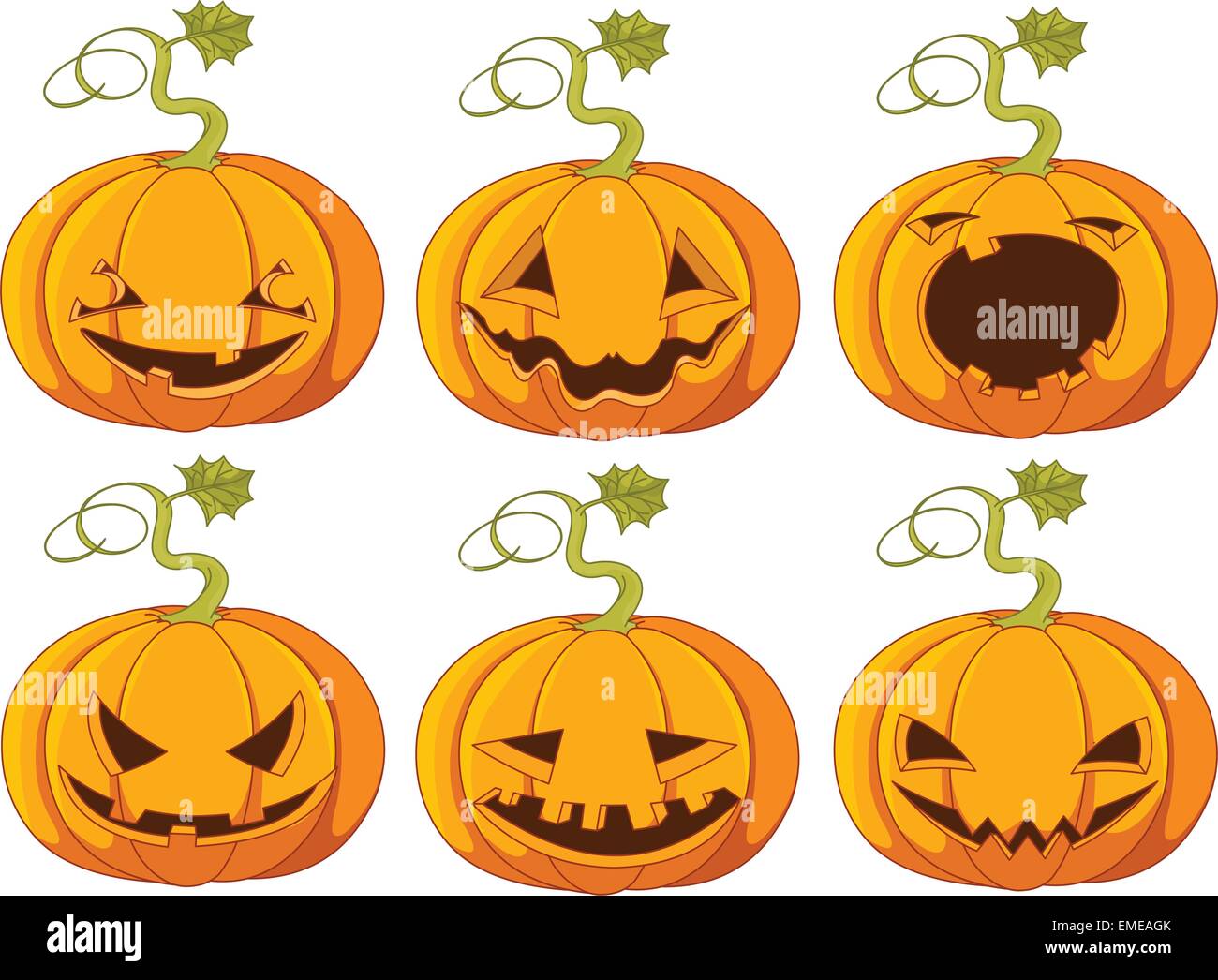 Halloween clipart set Stock Vector Images - Alamy