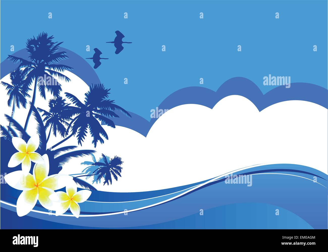Art summer vacation tropical Stock Vector Images - Alamy