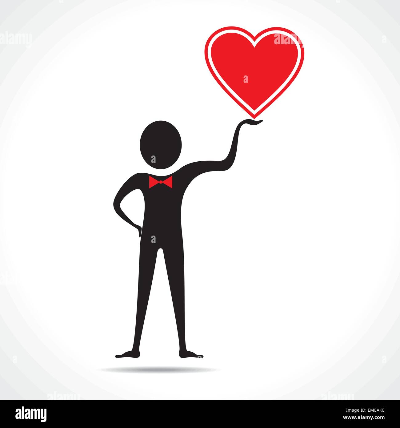 Helping to tie a tie Stock Vector Images - Alamy