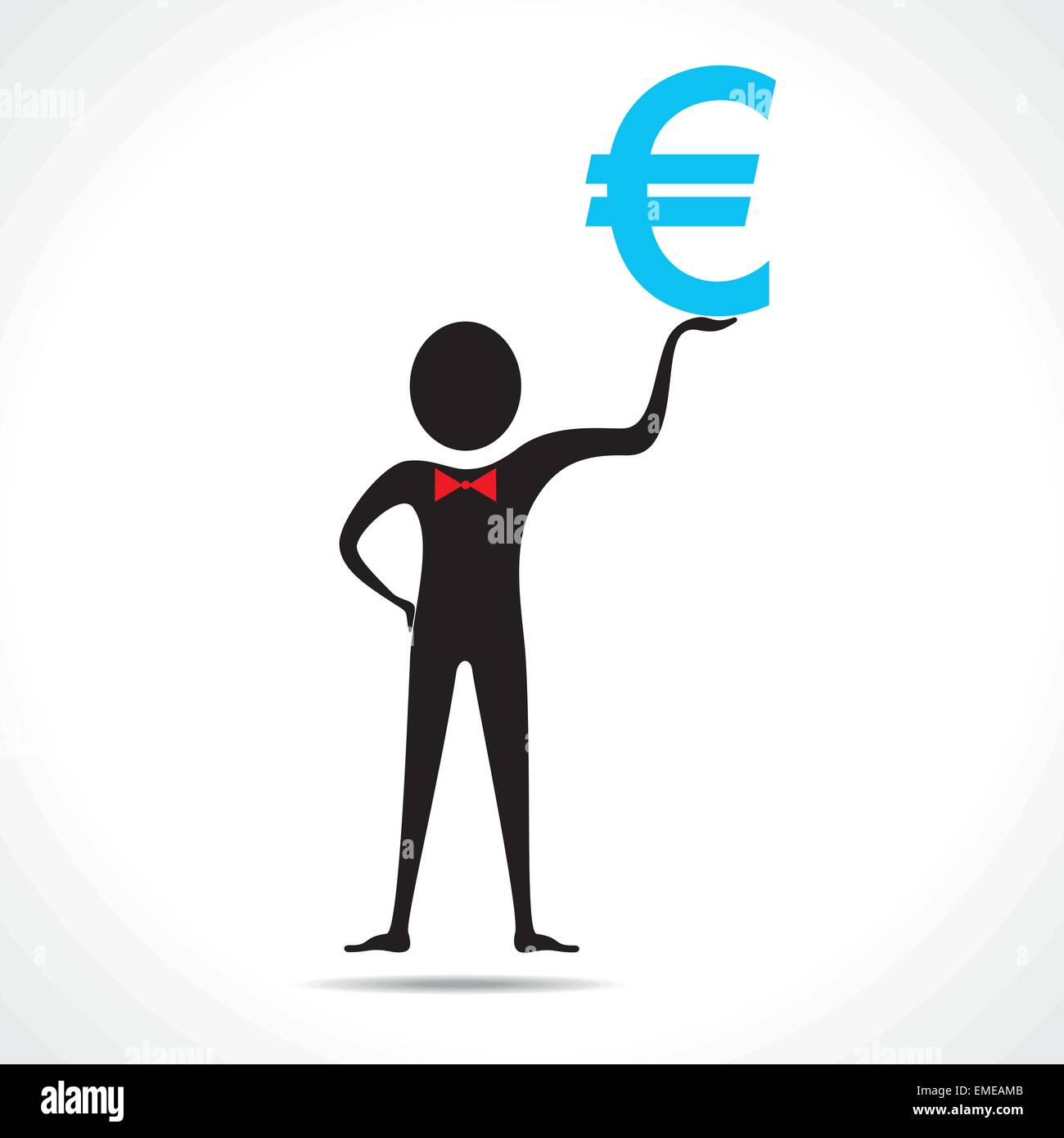 Man holding euro symbol vector Stock Vector Image & Art - Alamy