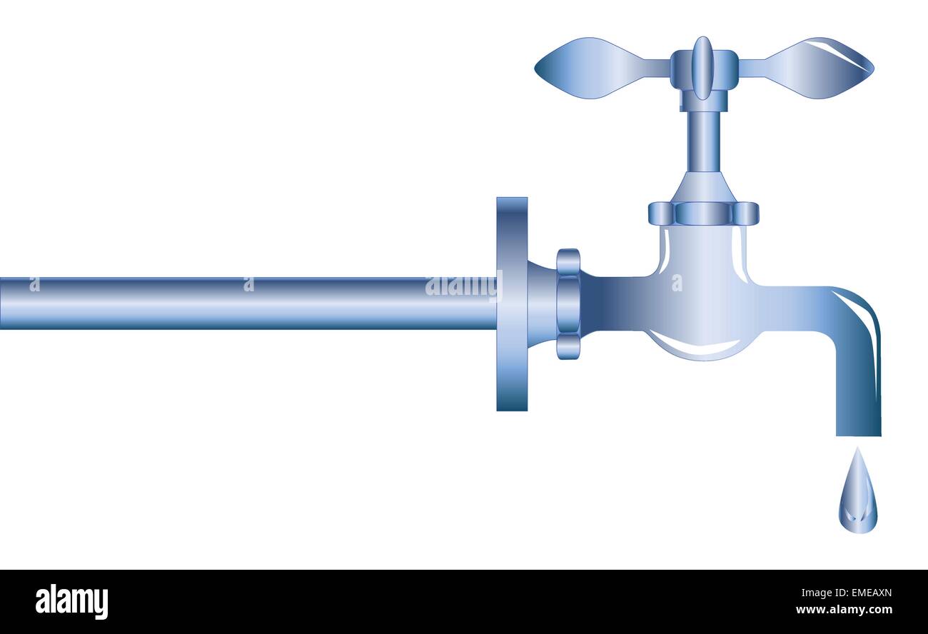 Dripping tap garden Stock Vector Images - Alamy