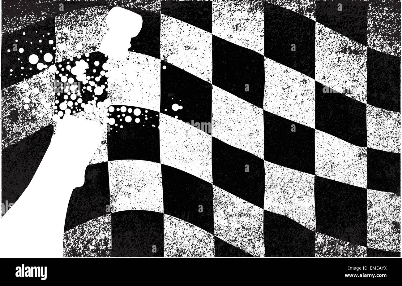 Chequered flag winner flag win winning race hi-res stock photography ...