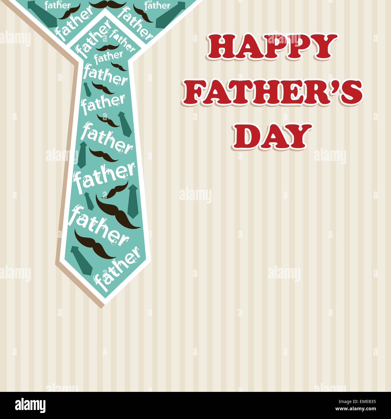 happy fathers day greeting card stock vector Stock Vector Image & Art ...