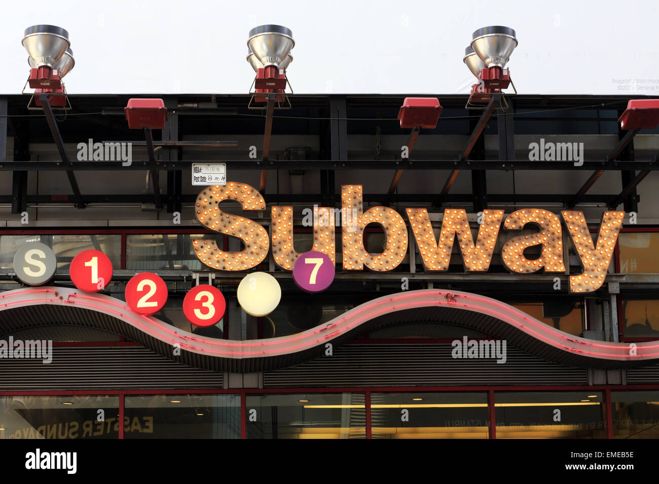 Subway neon sign hi-res stock photography and images - Alamy
