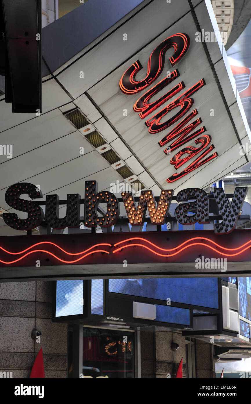 Subway sign in New York City Manhattan New York USA Stock Photo - Alamy