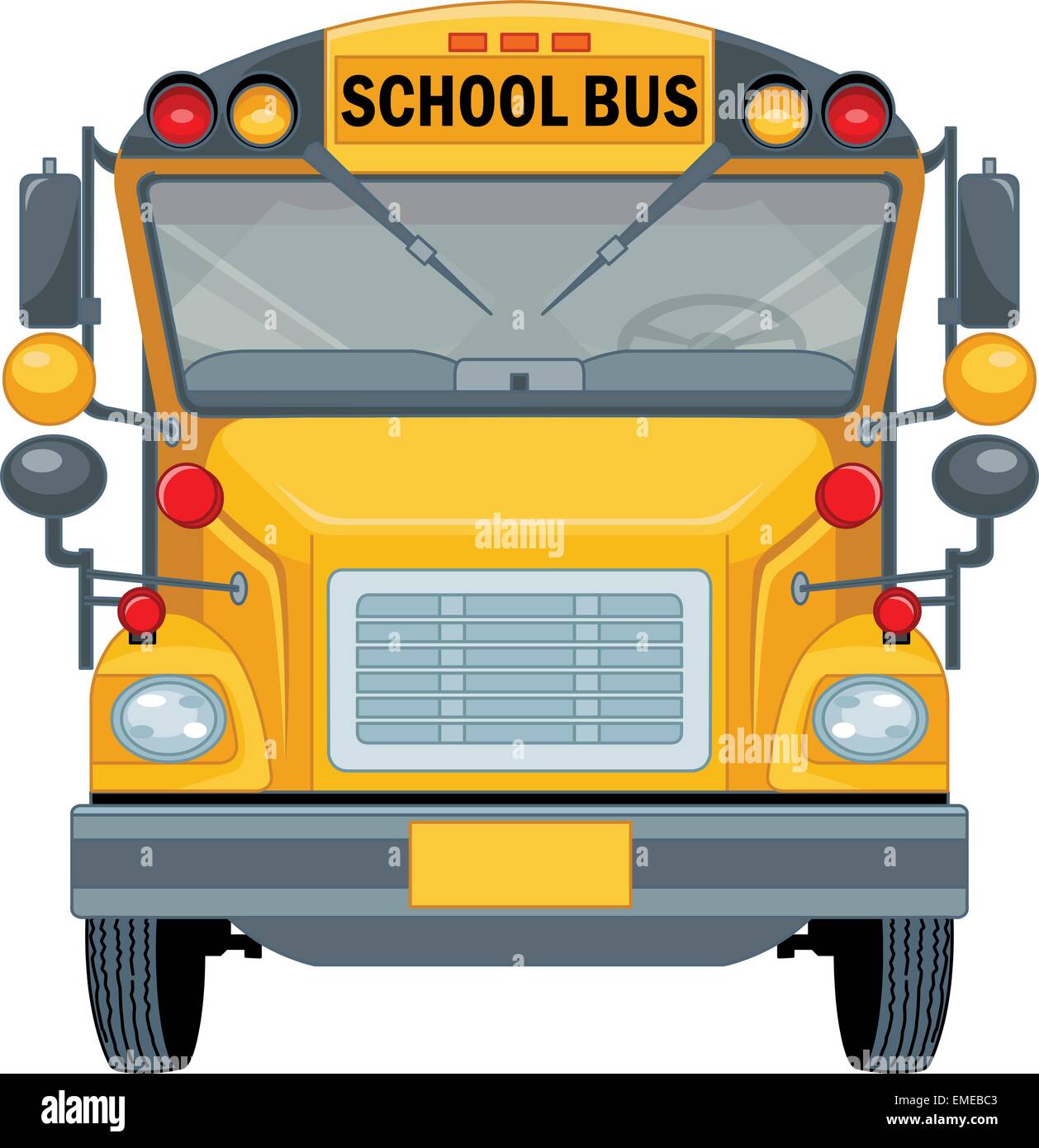 School bus clipart hi-res stock photography and images - Alamy