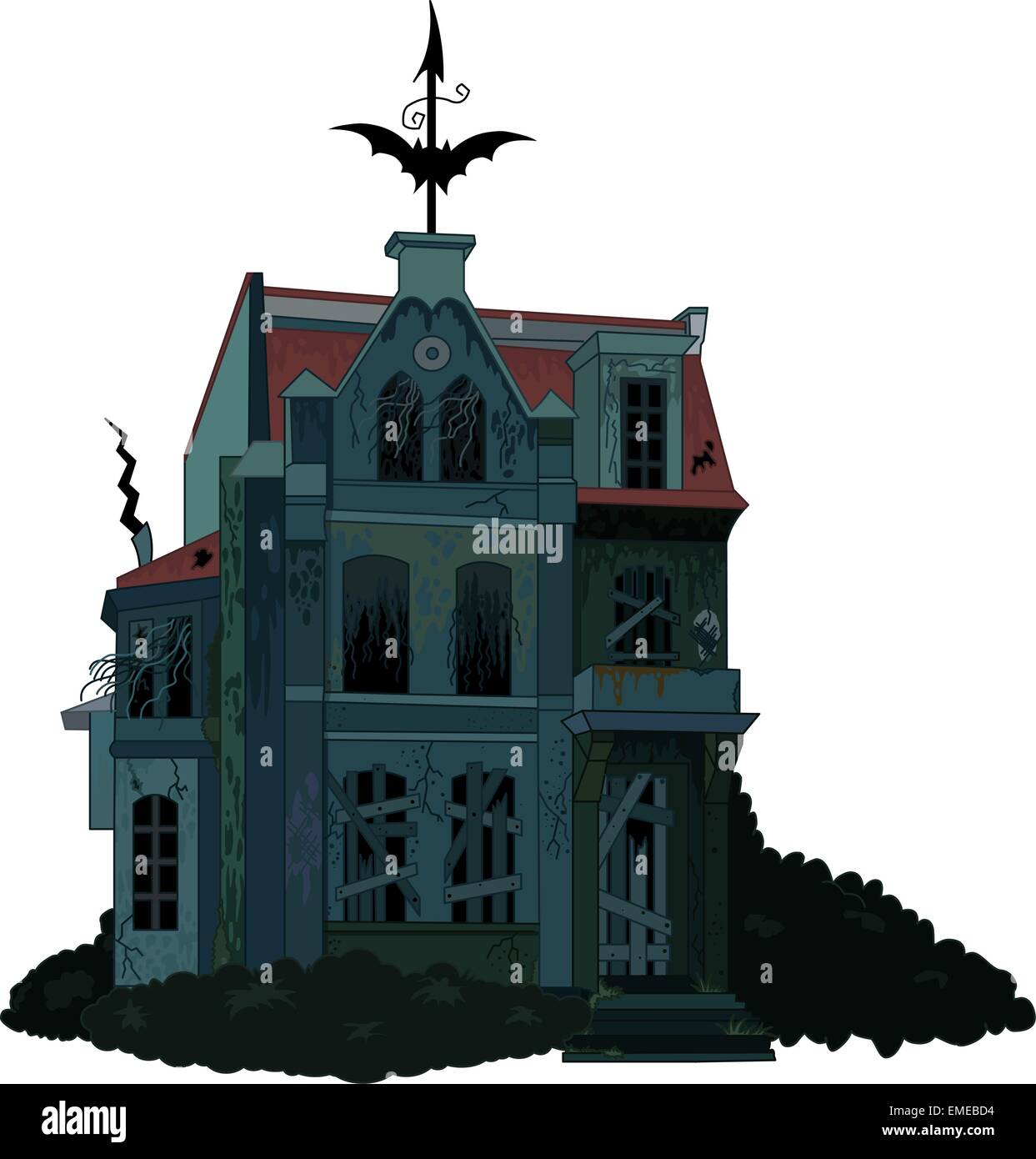 Haunted estate Cut Out Stock Images & Pictures - Alamy