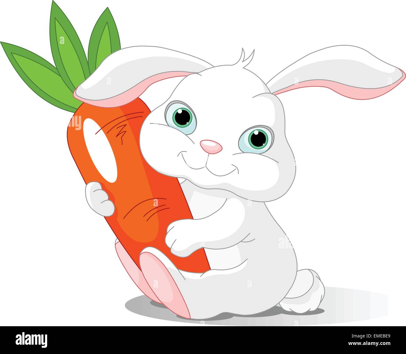 Rabbit holds giant carrot Stock Vector Image & Art - Alamy